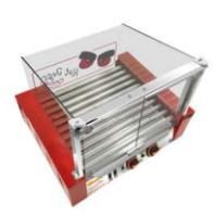 China Advanced Fruit Processing Machine with 660*490*540mm Size and 9 Rollers Hot Dog Grill for sale