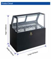 China Glead GL-IC-6P 265kg Commercial Ice Cream Machine 1100W -18~-22℃ R404a for sale