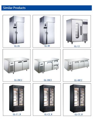 China Glead GL-IC-6P Commercial Ice Cream Machine 1100W R404a Fan Cooling -18~-22℃ for sale