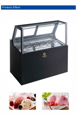 China Glead 6 Flavor Fan Cooling Ice Cream Machine 1100W R404a -18~-22℃ for Hotel for sale