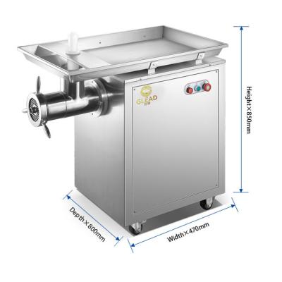 China Stainless Steel Meat Grinder 2200W 320kg/h Copper Wire Motor Commercial Hotel Equipment for sale