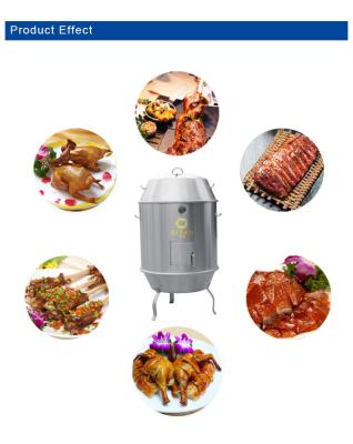 China Commercial 12KW Rost Duck Furnace Double Layer Stainless Steel 380V Roast Duck Oven for sale