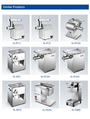 China 320kg/h Stainless Steel Meat Grinder 2200W Copper Turbine Motor Commercial Hotel for sale