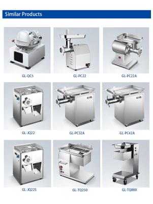 China Commercial Bowl Cutter 30L 1.5KW Copper Motor 300KG/H Capacity Quiet Belt Drive for sale