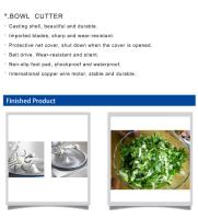 China 300KG/H Bowl Cutter 30L 1.5KW Copper Wire Motor Commercial Hotel Kitchen Equipment for sale