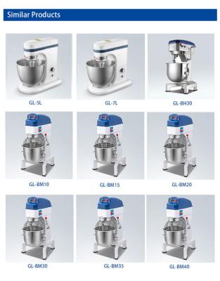 China Glead GL-7L 7L 0.35KW Commercial Cake Mixer National Standard Copper Wire Motor for sale
