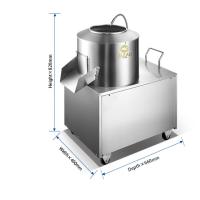 China Stainless Steel Potato Slicer 400kg/h Capacity 150min/r Rotating Speed Commercial for sale