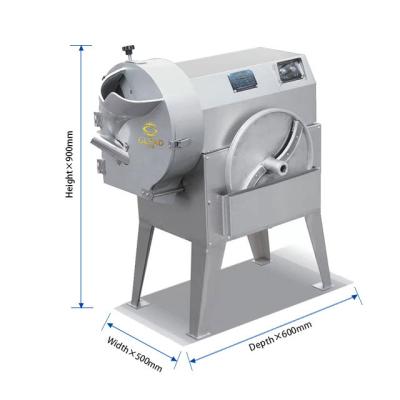 China Commercial Stainless Steel Vegetable Cutter 1000kg/h Capacity 1.5kw for Hotel Kitchen for sale