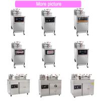 China 160kg Gas Pressure Fried Chicken Machine 25L Capacity Mechanical Panel Oil Filter Commercial Hotel Equipment for sale