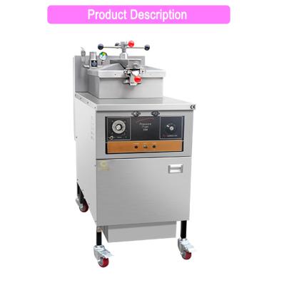 China Commercial Gas Pressure Fried Chicken Fryer 25L with Oil Filter 0.48kg/h for sale