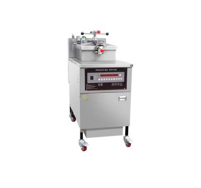 China Commercial Gas Pressure Fryer 25L with Oil Filtration System LPG/NG 160kg for sale