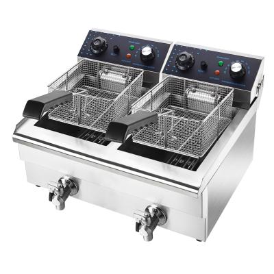 China Glead GL-1111 Compact Double-screen Fryer 220V 0-200C Commercial Food Production Line for sale