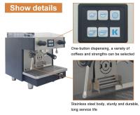 China Glead Single Head Commercial Coffee Machine 6L 2000W Titanium Boiler Hotel Equipment for sale