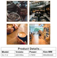 China Commercial Double Head Coffee Machine 3750W 11L Titanium Boiler Hotel Equipment for sale