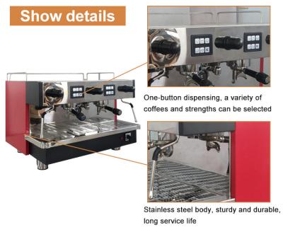 China Glead Double Head Commercial Coffee Machine 11L 3750W Hotel Restaurant Equipment for sale