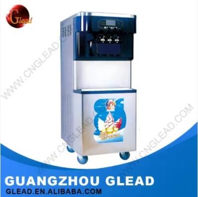 China Heavy Duty Commercial Ice Cream Machine 18-25L/h Dual 5.8L Hoppers Multi Flavor for sale