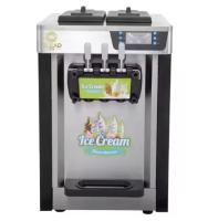 China Stainless Steel Desktop Three-head Painted Ice Cream Machine for sale