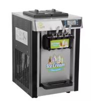 China Stainless Steel Desktop Three-head Painted Ice Cream Machine for sale