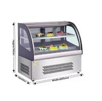 China Glead Stainless Steel Cake Display Cabinet 1500mm 220V 450W Commercial Refrigeration for sale