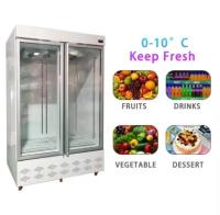 China Adjustable Commercial Refrigerator 0-10°C Double Airbag Seal High-Strength Wheels 575-2500mm for sale