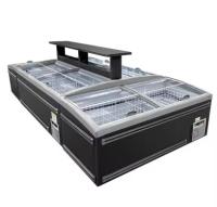 China Stainless Steel Island Freezer 1200L Commercial Refrigeration for Steakhouse for sale