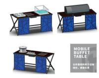 China Glead Commercial Hotel Equipment High Center of Gravity Dining Table 200kg Load Capacity Custom Size for sale