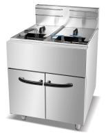 China Commercial Ventless Floor Deep Fryer 10 Segment Computer Board Stainless Steel Fast Heating for sale