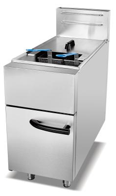 China Wholesale 40L Commercial Double Tank Gas Deep Fryer Automatic Frying Machine 304 Stainless Steel for sale