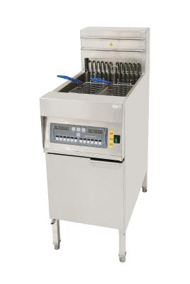 China Electric Computer Model 3 Tube Burner Commercial Deep Fryer Propane 40lb Capacity for sale