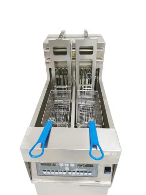 China Industrial Electric Deep Fryer 10 Segment Computer Control Stainless Steel 15L Capacity for sale