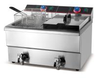 China Industrial Gas Deep Fryer 2 Tank 2 Basket 10 Segment Computer Control Stainless Steel Potato Chip French Fry Machine for sale