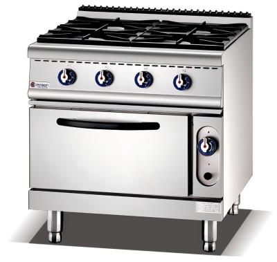 China Freestanding Gas Stove 25.8KW Stainless Steel Body Uniform Heating Commercial Kitchen for sale