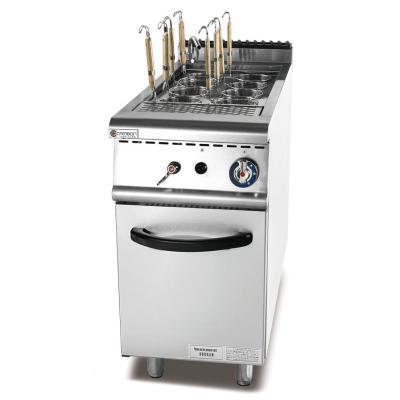 China Stainless Steel Gas Pasta Cooker 9KW Commercial Kitchen Uniform Heating for sale