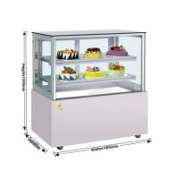 China Commercial Cake Cabinet Cake Showcase Cake Display Counter Display Refrigerated Showcase for sale
