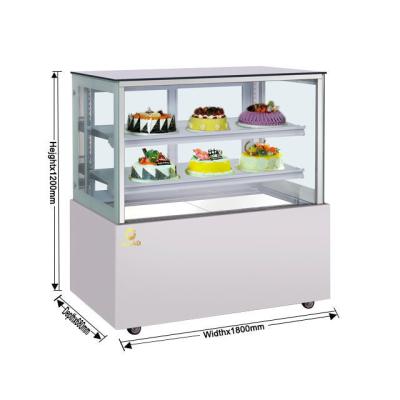 China Commercial Cake Cabinet Cake Showcase Cake Display Counter Display Refrigerated Showcase for sale