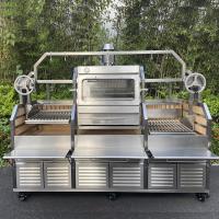 China Heavy Duty Large Commercial Charcoal Chicken Rotisserie Grill Machine for Restaurant Catering for sale