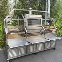 China Heavy Duty Large Commercial Charcoal Chicken Rotisserie Grill Machine for Restaurant Catering for sale