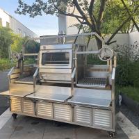 China Heavy Duty Large Commercial Charcoal Chicken Rotisserie Grill Machine for Restaurant Catering for sale