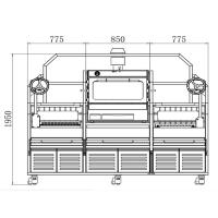 China Heavy Duty Large Commercial Charcoal Chicken Rotisserie Grill Machine for Restaurant Catering for sale