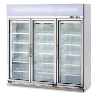 China Refrigerator and Freezers Store Three Double Glass Door Cooler Refrigerator Coca Fridge Cola for sale