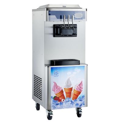 China Commercial Vertical 3 Nozzles Soft Ice Cream Machine, Stainless Steel Soft Serve Frozen Yogurt Ice Cream Making Machine for Shop for sale