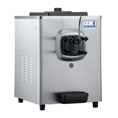 China Commercial Countertop Single Nozzle Soft Ice Cream Machine with Pump  Precool & Overnight Fresh-Keeping Function for sale