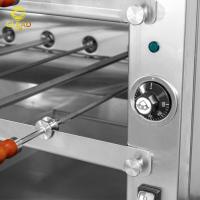 China 21 Skewers Stainless Steel Gas Brazilian BBQ Grill, Stable & Easy Operation Commercial Barbecue Machine for sale