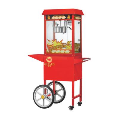 China Commercial Popcorn Maker With Display Cart | Electric Snack Popcorn Machine For Theater & Convenience Store for sale