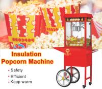 China Commercial Popcorn Maker With Display Cart | Electric Snack Popcorn Machine For Theater & Convenience Store for sale
