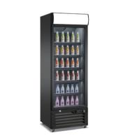 China Commercial Upright Display Refrigerator with LED Light Box<br/>Frost‑Free Bottom‑Mounted Chiller for Retail & Convenience Store for sale