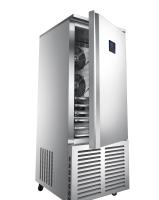 China OEM ODM Movable Upright Commercial Display Refrigerator, Frost‑Free Beverage Chiller with Wheels & Top LED Light‑Box, R290, Optional Heating‑Glass for sale