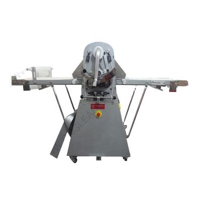 China Commercial Stainless Steel Durable Stand Food Dough Sheeter Industrial Stand Type Bakery Equipment Stainless Steel Automatic Dough Sheeter for sale