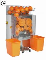 China Stainless Steel Commercial Orange Juicer Machine 120W 20 Oranges/min with Cabinet for Food Processing for sale