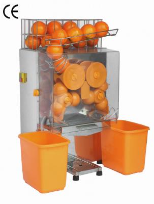 China Stainless Steel Commercial Orange Juicer Machine 120W 20 Oranges/min with Cabinet for Food Processing for sale